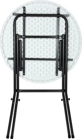 Cateringový skládací barový stůl STABLE 72 cm bílý
