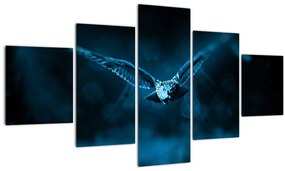 Obraz letící sovy (125x70 cm)
