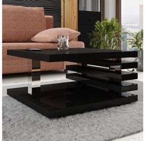 MIRJAN 24 | Konferenční stolek KYOTO 31x60 cm lesklá černá | MJ0016