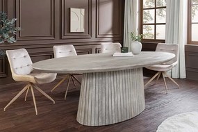 Oválný jídelní stůl Movement 220 cm šedé mango