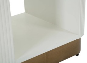 Designový noční stolek Tahigwa 48 cm bílý