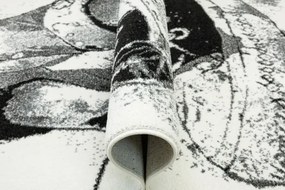 Koberec Lima 9365A bílý / černý