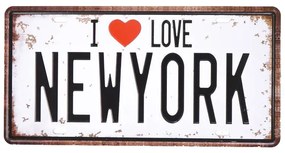 Kovová cedule I LOVE NEW YORK