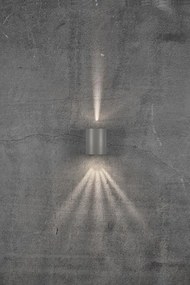 NOR 49701010 Venkovní nástěnné svítidlo Canto 2 2x6W LED šedá čirá - NORDLUX