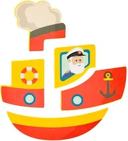 Woody Puzzle Baby - lodička / od 12 měsíců