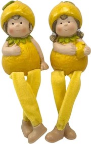 Boltze Sedící dekorativní figurka Lemon, různé druhy, 18 cm, 1 ks