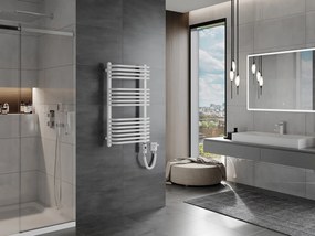 Mexen Apollo, elektrické topné těleso 860x450 mm + topná tyč 600 W, bílá, W117-0860-450-2600-20