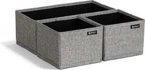 Látkové organizéry do šuplíku v sadě 3 ks Soft Storage – Bigso