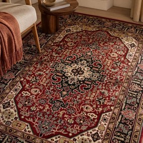 Červený koberec Nouristan Skazar Isfahan, 200 x 290 cm
