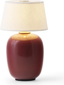 Bezdrátová lampa Torso rubínově červená