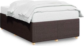 Rám postele bez matrace tmavě hnědá 120 x 200 cm textil 3284931