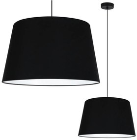 Závěsné svítidlo Gaja, 1x černé textilní stínítko, (fi 44cm), b