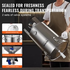 Nerezová konvice 1153,8 l pivní pivovarský fermentor