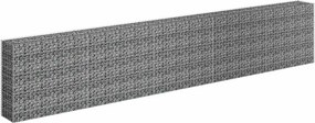 Gabionový vyvýšený záhon pozinkovaná ocel 450 x 30 x 90 cm 145647