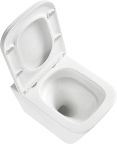Závěsný set GEBERIT Duofix Basic+ WC TEO Rimless 51 x 35 cm + pomalu padající deska Slim, bílá, 3385XX00+39070100