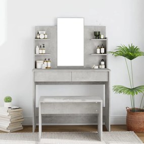 vidaXL Toaletní stolek se zrcadlem 96 x 40 x 142 cm [802832] Barva: dub sonoma