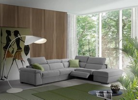 Pregio Italia sofa&relax Rozkládací sedačka na spaní Prince Provedení: 3/postel+roh+křeslo+ukonč.úlož.boxem, Vzorník látek: alabama06
