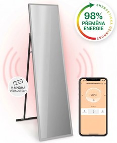 Klarstein La Palma 900, infračervený ohřívač 2 v 1, smart, 40 x 160 cm, 900 W, zrcadlová přední strana