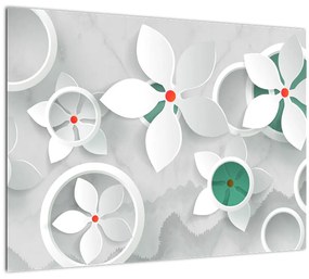 Obraz květinové abstrakce (70x50 cm)