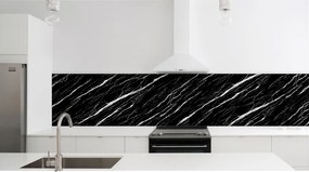 Kuchyňský panel ABS plast Black and white marble 3000x600mm 1,5mm
