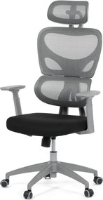 Kancelářská židle KA-K2081 GREY, houpací mechanismus, šedá