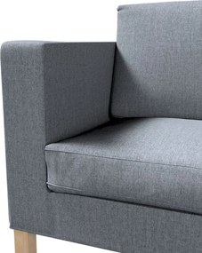Potah na pohovku IKEA  Karlanda rozkládací, krátký barva šedá látka pletený vzor