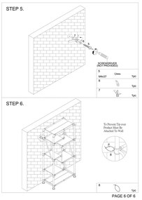 Černá kovová knihovna Mauro Ferretti Manhattan, výška 190 cm