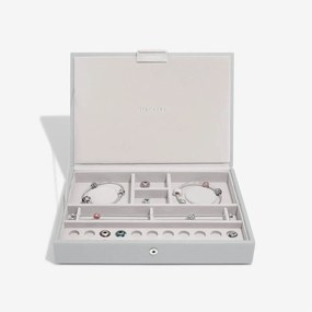 Stackers, Šperkovnice na šarmy Pebble Grey Classic Charm Jewellery Box Lid | šedá 74722