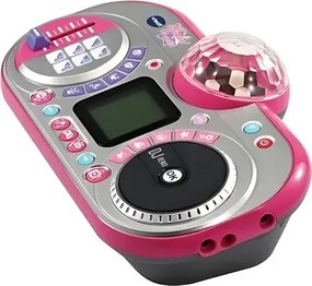 VTECH Kidi Super Star DJ Studio 80-531704 černá/růžová / DJ mixpult s