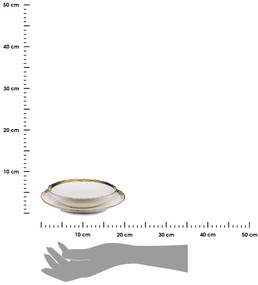 Keramická sada talířů Kati White Gold 8ks