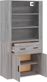 Skříň highboard šedá sonoma kompozitní dřevo 3185381