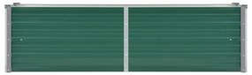 Vyvýšený záhon pozinkovaná ocel 160 x 40 x 45 cm zelený - Default Title