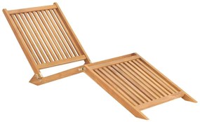 Zahradní lehátko masivní teak 316152