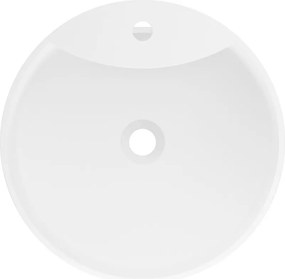 Mexen Onyx-02 volně stojící umyvadlo z konglomerátu 45 x 45 cm, bílá mat - 26544500