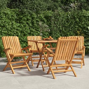 Skládací židle 4 ks 61x67x90 cm masivní teak 3155055