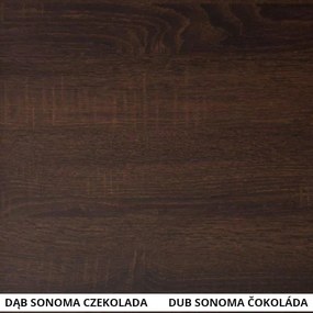 Šatní skříň GRANDE 277 bez zrcadla dub sonoma čokoláda