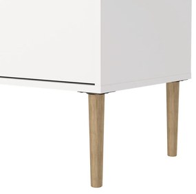 Bílý TV stolek 177x57 cm Media – Tvilum