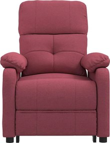Elektrické masážní křeslo vínové textil 3073815