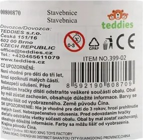 TEDDIES Stavebnice barevné přísavky v dóze 9x12 cm / Silikon / od 3 le
