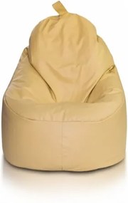 Sedací vak ECOPUF - YOKO - ekokůže Tmavě hnědá