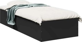 vidaXL Rám postele 75 x 190 cm kompozitní dřevo [841987] Barva: Černá