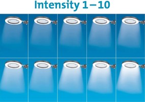 Lampa stolní s lupou, USB napájení, 1300 lm, 3 barvy světla, 5 × zvětšení EXTOL LIGHT 43160