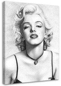 Obraz na plátně Marilyn Monroe herečka - 80x120 cm