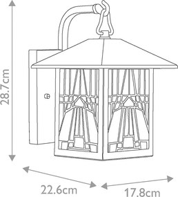 Venkovní nástěnné světlo Elstead INGLENOOK S IP44