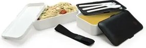 Iris Barcelona Obědový box s příborem Bento 1.2 l bílý