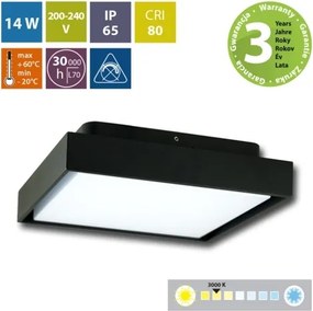 LED svítidlo McLED Andromede S 14W 3000K IP65 černá ML-516.007.19.0