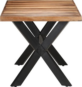 Jídelní stůl 160x80x75 cm masiv s medovou povrchovou úpravou 321547