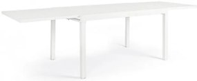 BIZZOTTO Rozkládací zahradní stůl PELAGIUS 135x90 cm bílý