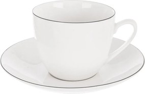 Bílý porcelánový šálek na cappuccino 210 ml Decora – Orion
