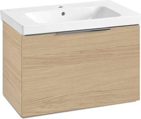 Villeroy & Boch Architectura - Skříňka s umyvadlem, 75x47x42 cm, 1 zásuvka, CeramicPlus, Nordic Oak 4A8780R1SVJ